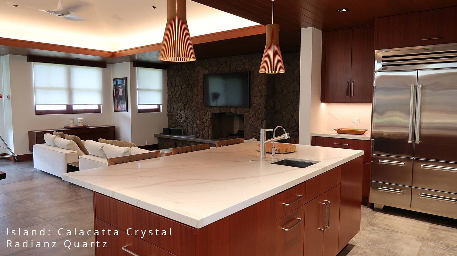 Countertop materials for sale. Quartz, sintered stone