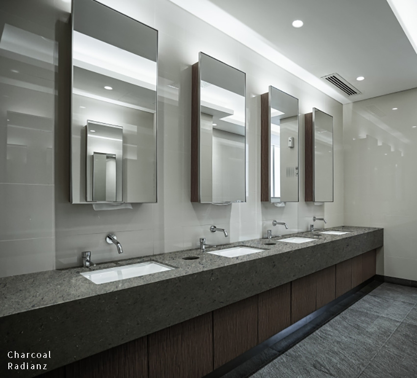 Radianz quartz countertop and solid surface materials