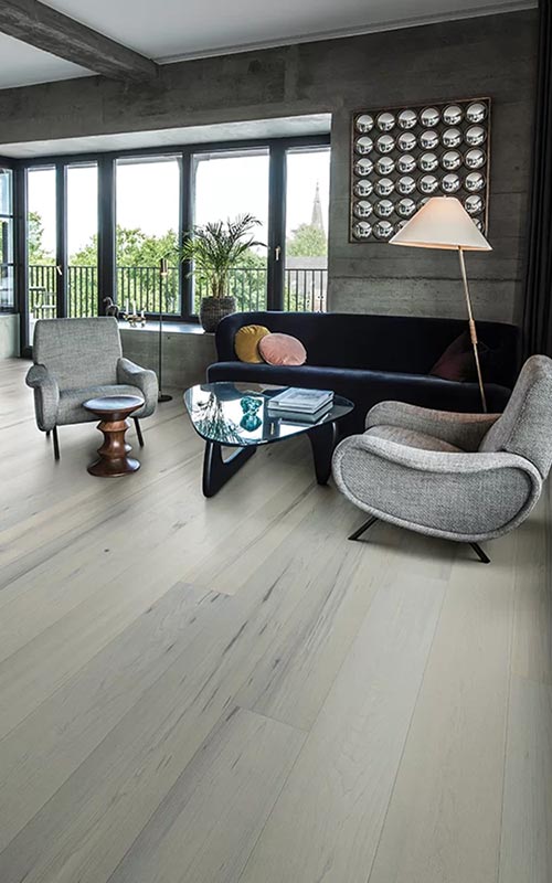 Small batch hardwood flooring by Hallmark Flooring.